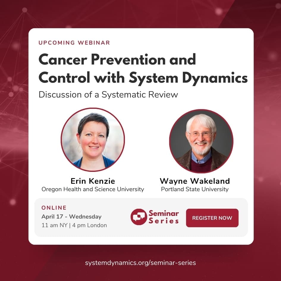 Cancer Prevention and Control with System Dynamics - System Dynamics ... Cancer Prevention and Control with System Dynamics - System Dynamics ...