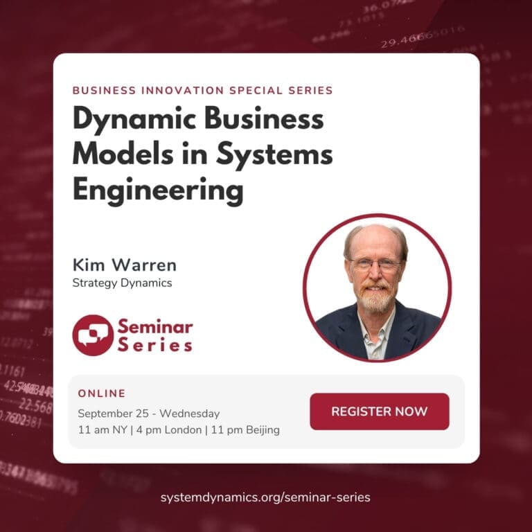 Dynamic Business Models in Systems Engineering - System Dynamics Society