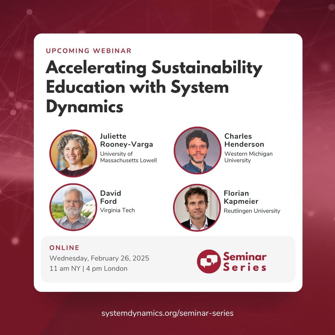 Accelerating Sustainability Education with System Dynamics: A Community ...