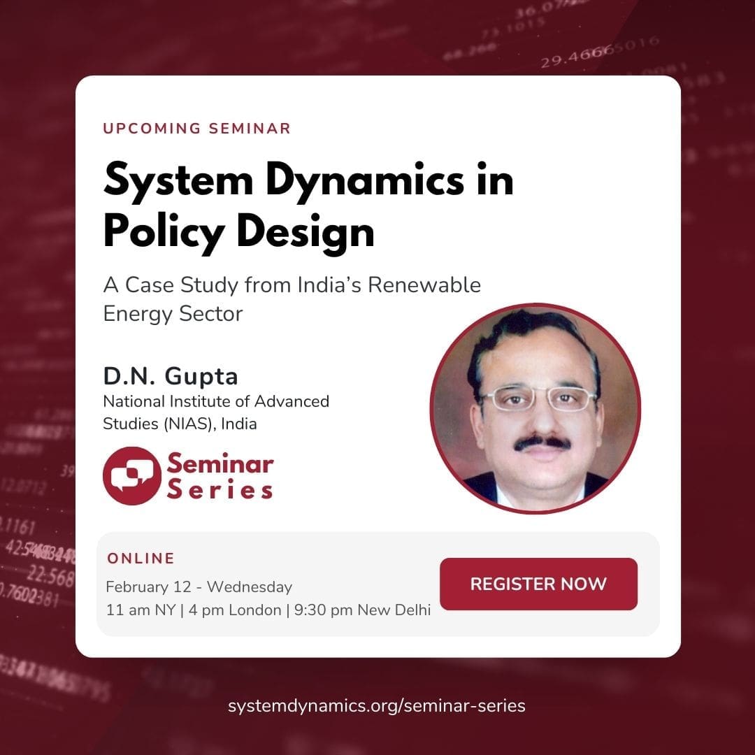 System Dynamics in Policy Design: A Case Study from India’s Renewable ...
