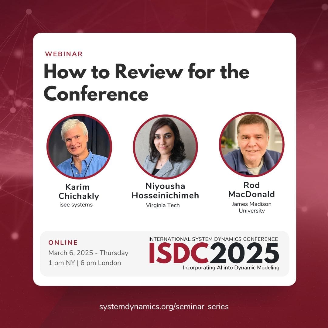 How to Review for the International System Dynamics Conference 2025 ...