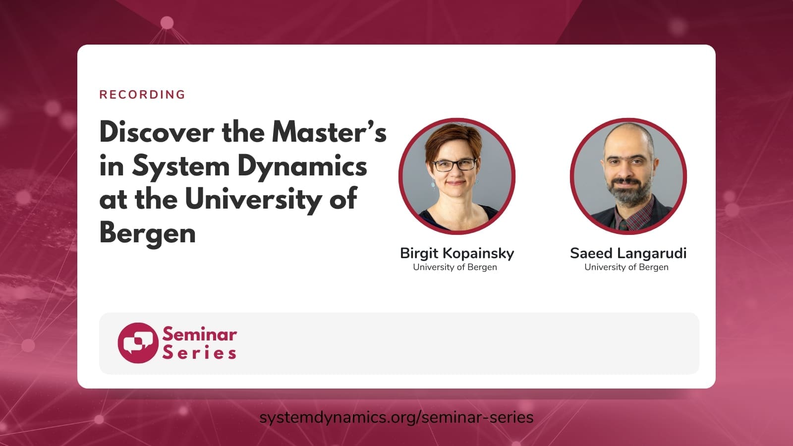 Discover the Master’s in System Dynamics at the University of Bergen ...